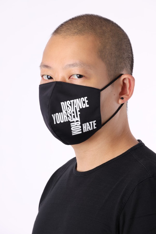 Distance Yourself From Hate mask - Clothing the Pandemic